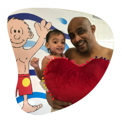 1:1 Adult Swimming Lessons for Enthusiastic Dads - Blue Wave Swim